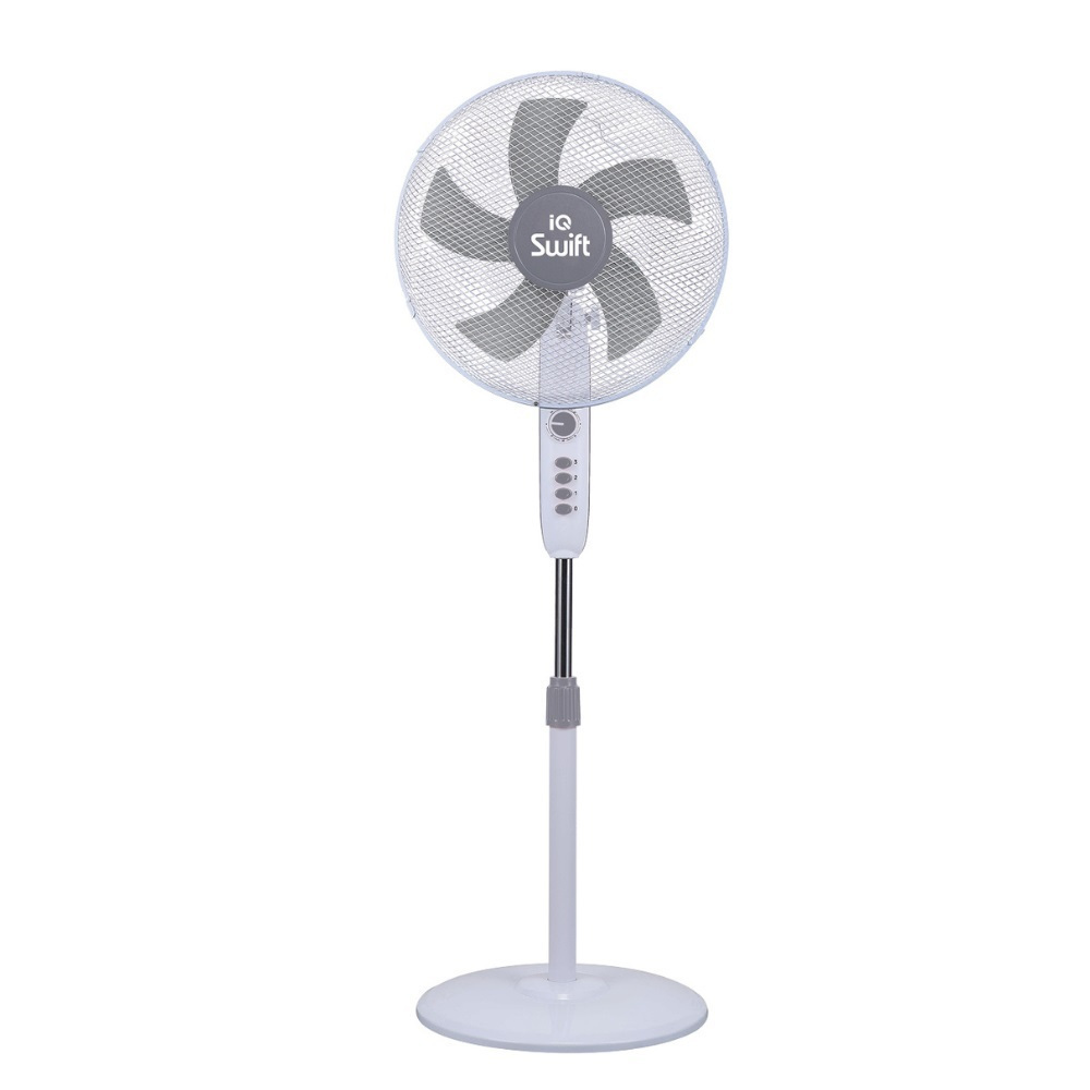 IQ Ανεμιστήρας Ορθοστάτης 50W Διαμέτρου 40cm White Λευκός-Γκρι ...